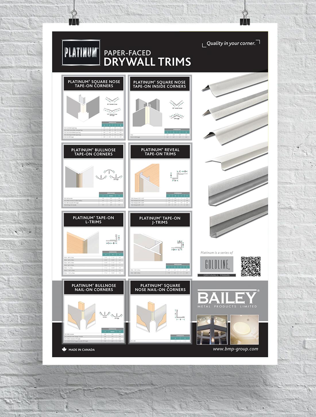 Platinum Drywall Trims Product Design - Integra Design Inc.