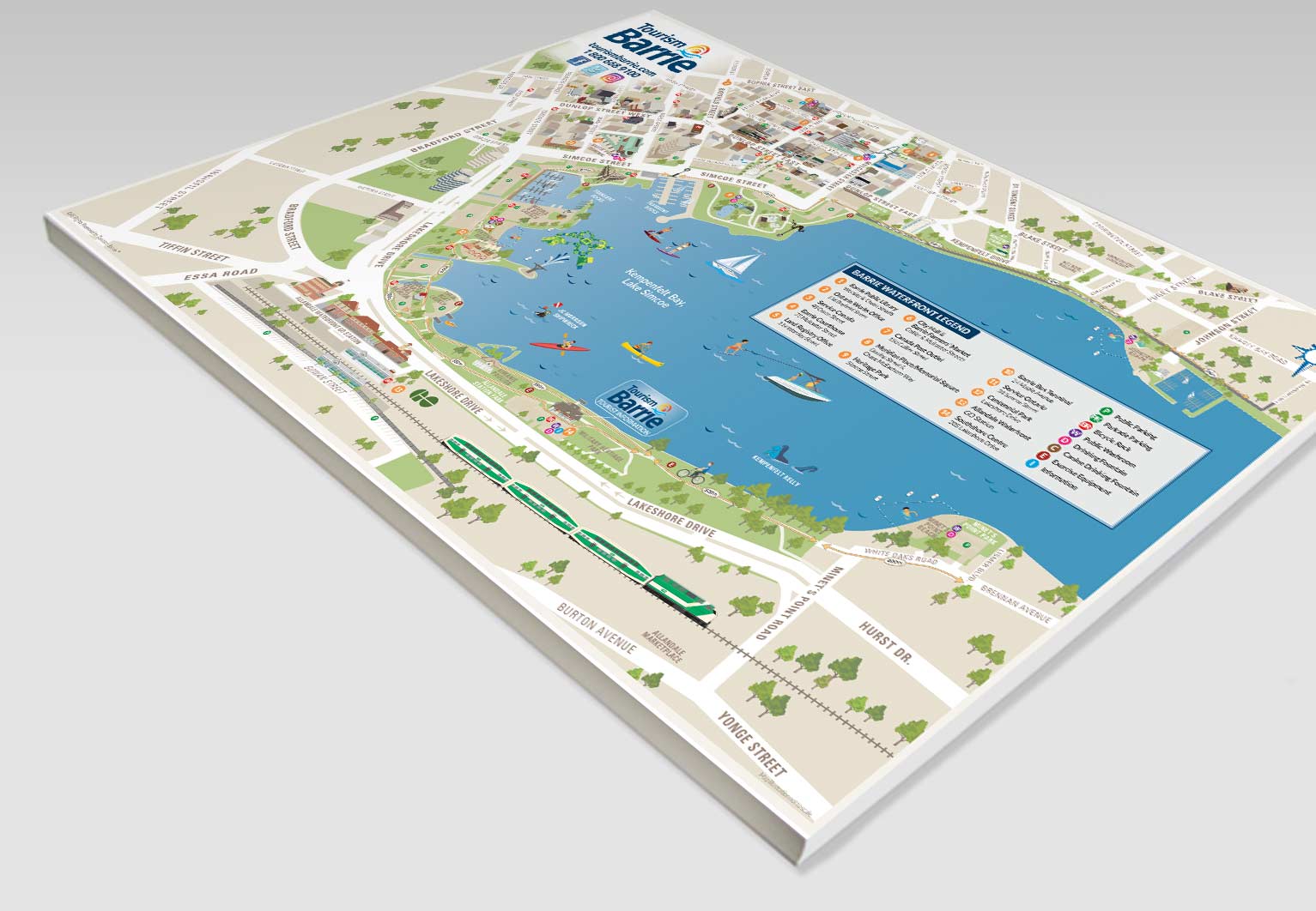 Tourism Barrie Custom Mapping - Integra Design Inc.